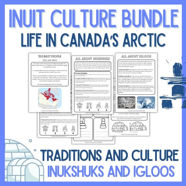 Inuit Indigenous Culture Bundle, Indigenous Education, Elementary ...