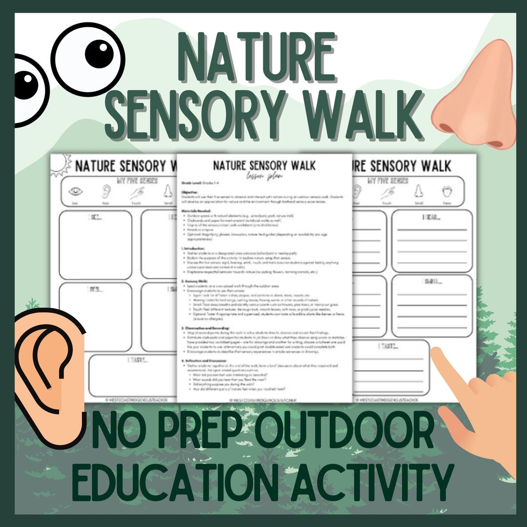 Nature Sensory Walk - 5 Senses Activity - Indigenous Education ...