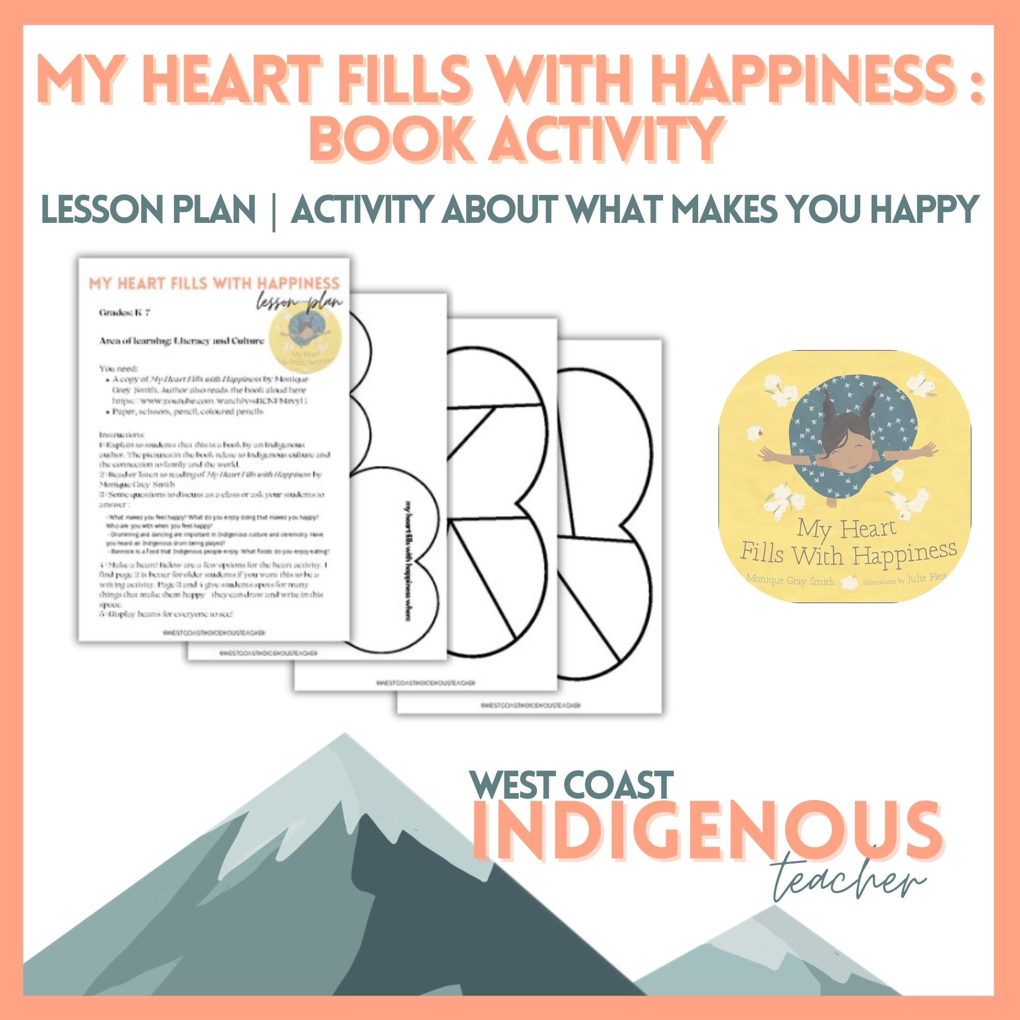 Indigenous Book Activity Bundle Kindness Happiness Hopes - Etsy