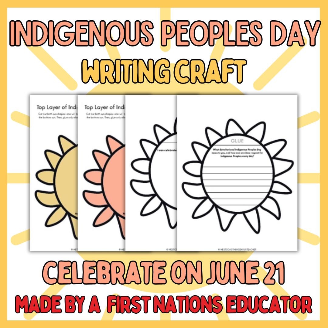 Indigenous Peoples Day Writing Craft - Summer Solstice Art - Indigenous ...