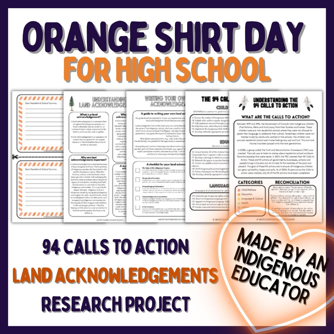 Orange Shirt Day High School, Every Child Matters, Indigenous Education ...