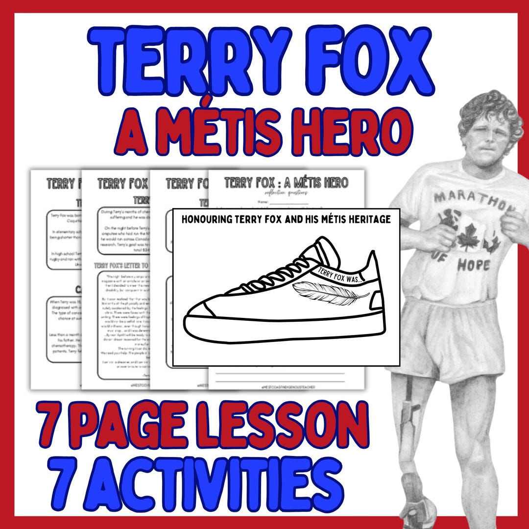 Terry Fox Activity, Terry Fox Craft, Terry Fox Run, Indigenous ...
