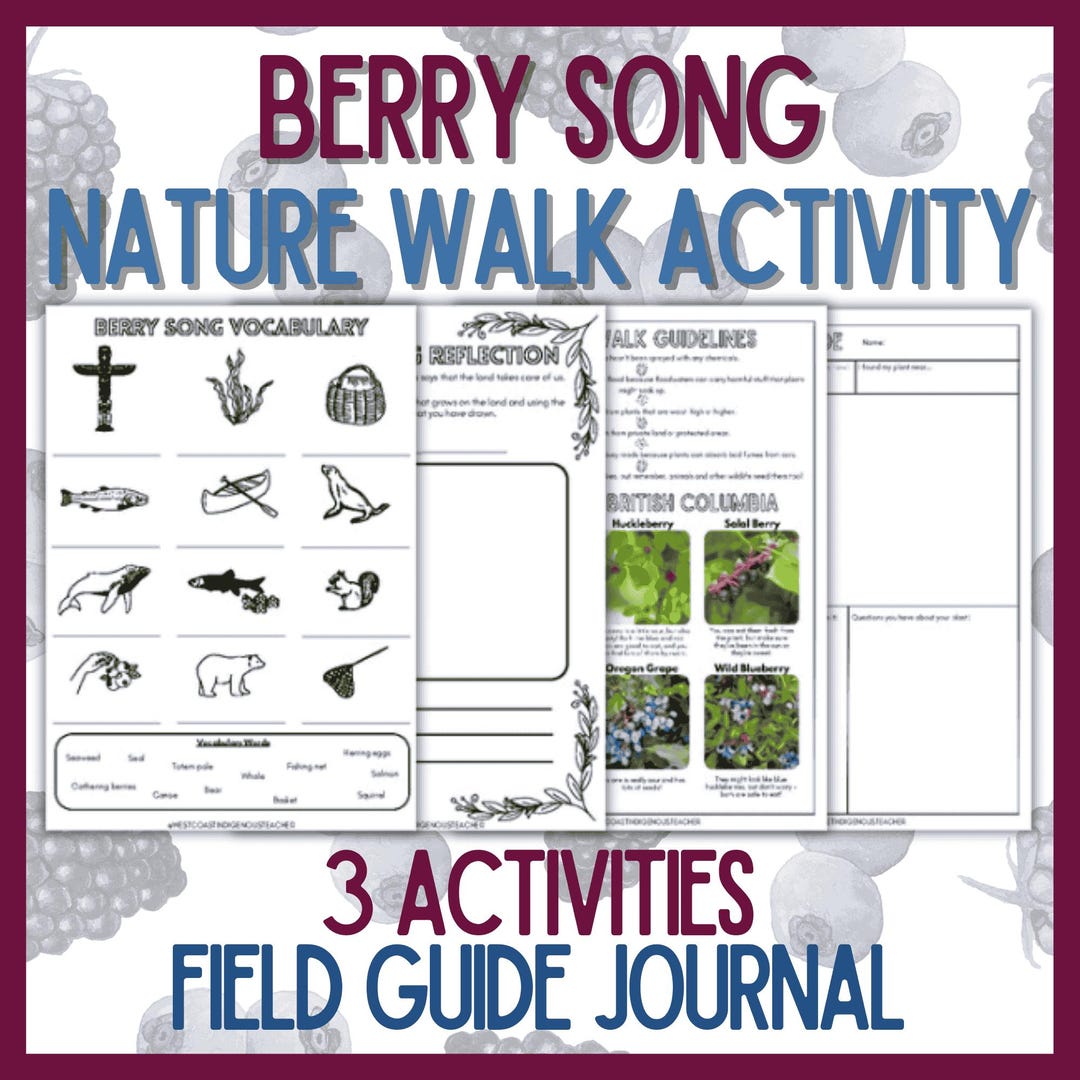 Berry Song Nature Walk, Field Guide Activity, Outdoor Education ...