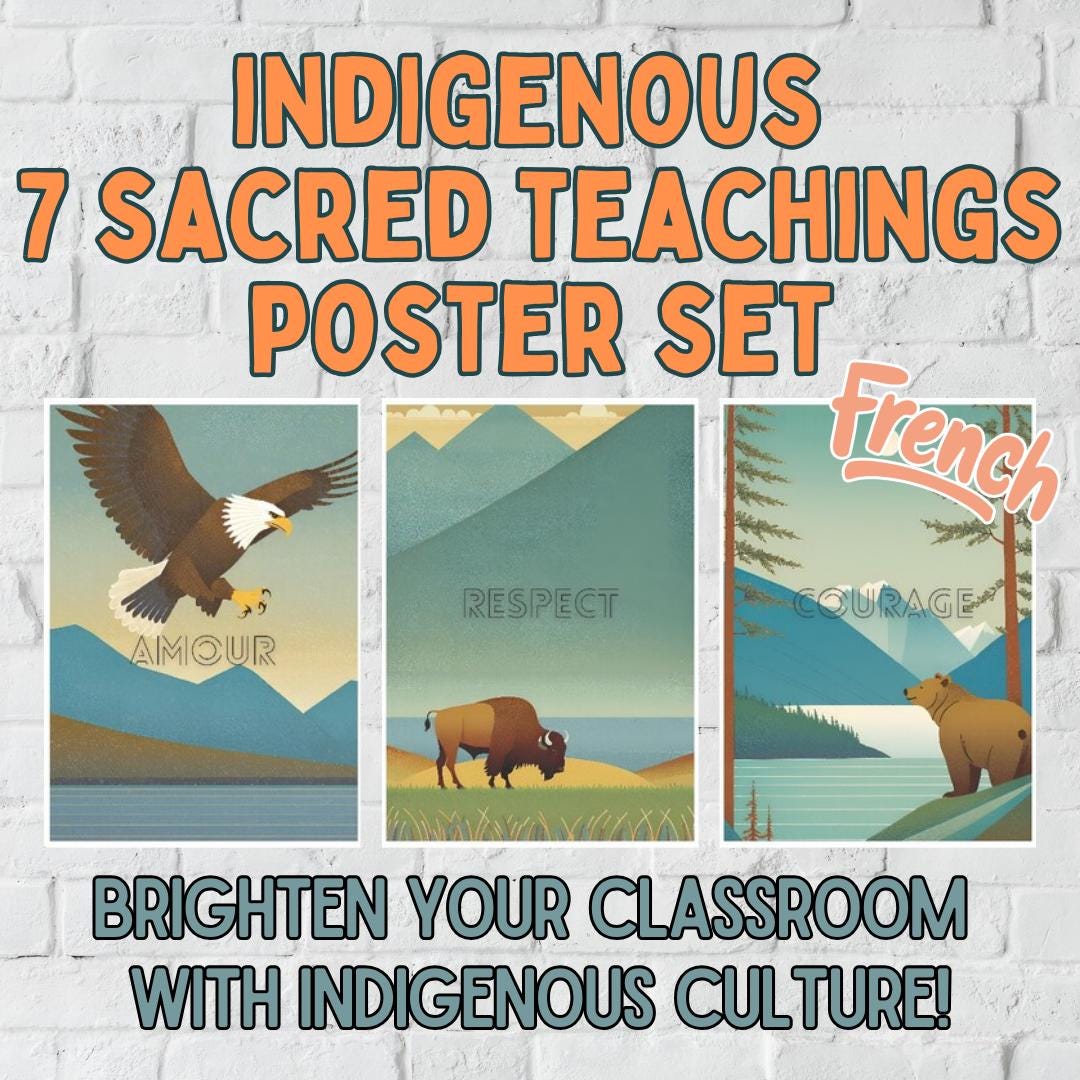 7 Sacred Teachings Posters, FRENCH, Indigenous Education, Indigenous ...