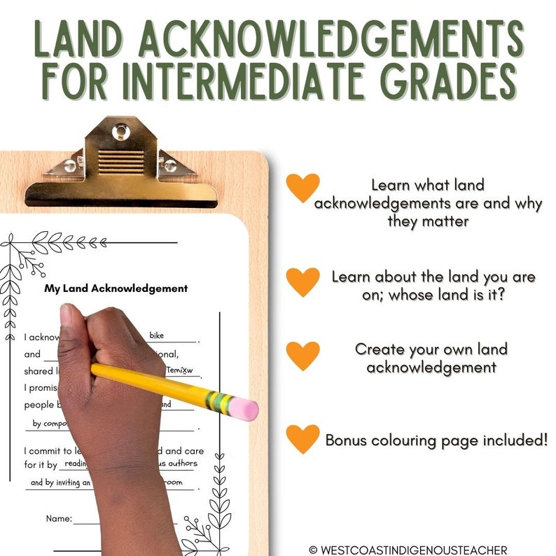 Land Acknowledgement, Indigenous Education, Lesson Plan, Outdoor ...