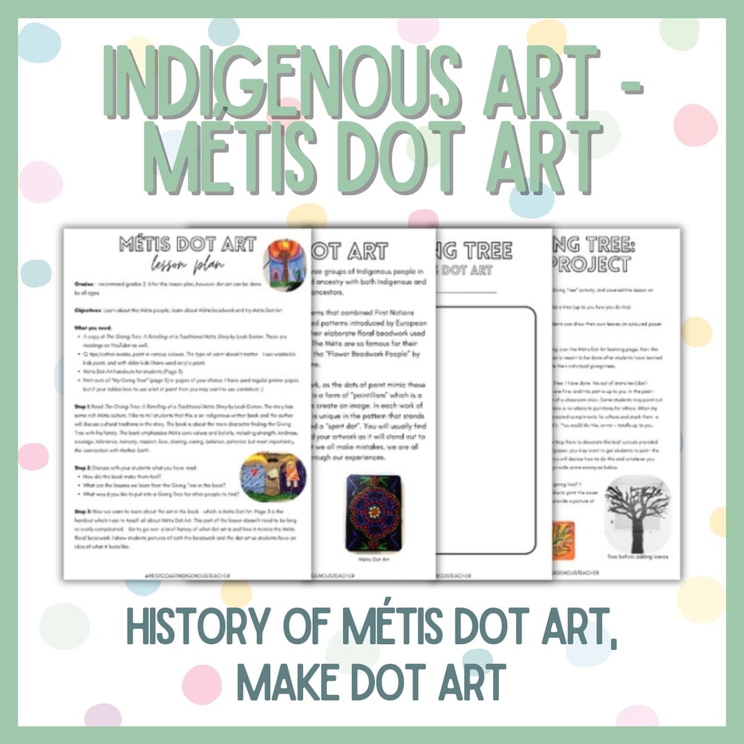 Métis Dot Art, Métis Culture Lesson, Indigenous Art Canada, Indigenous ...