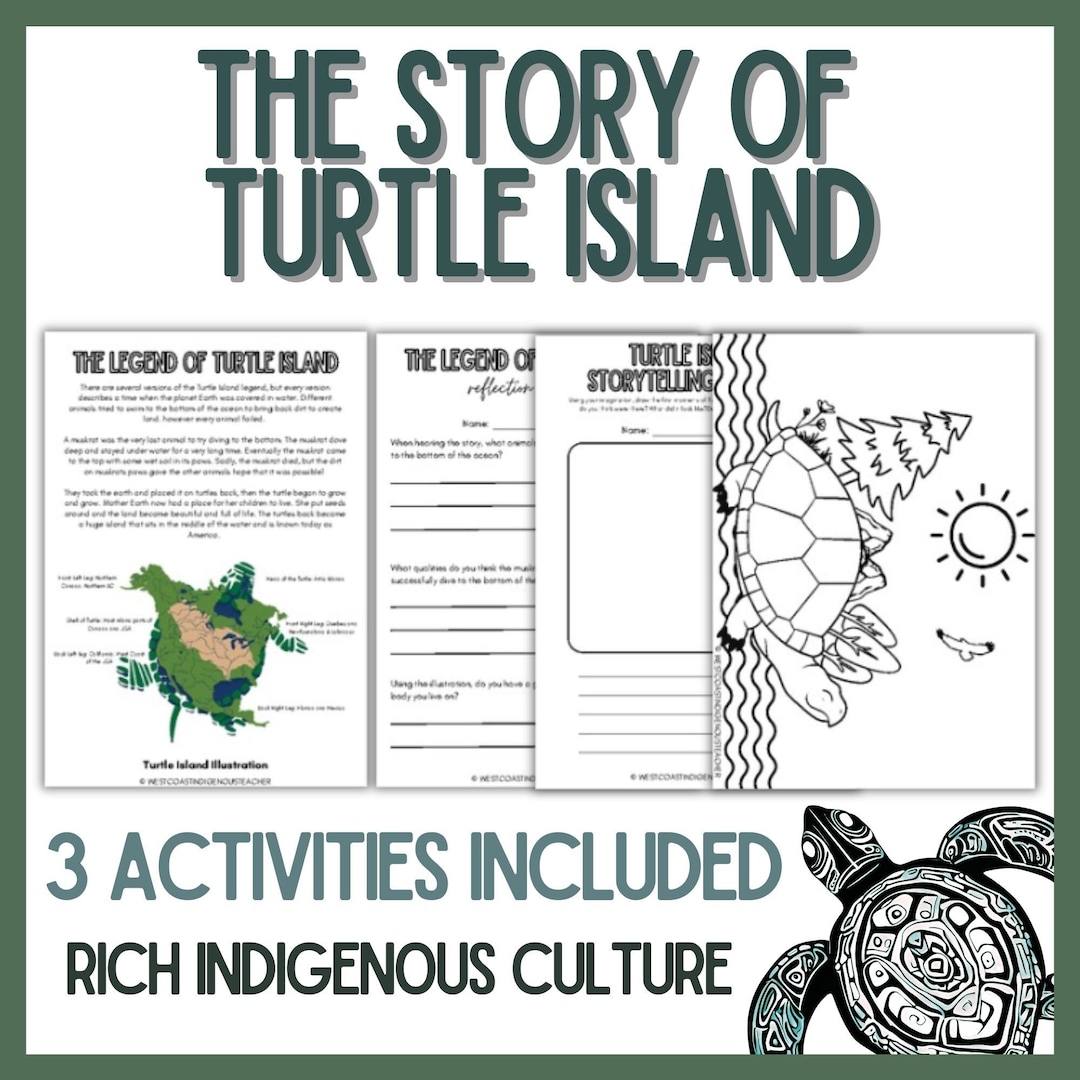 Turtle Island Legend Indigenous Creation Story, Teacher Resource ...