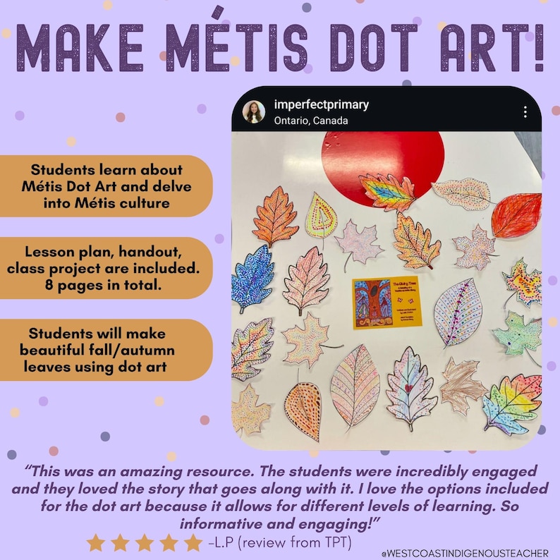 Métis Dot Art, Métis Culture Lesson, Indigenous Education, Indigenous ...