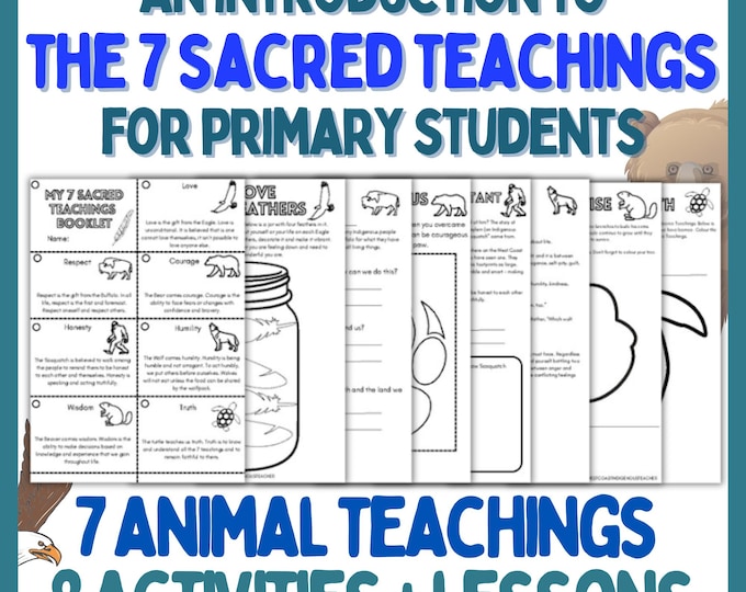 7 Sacred Teachings Digital Artwork | Seven Grandfather Teachings ...