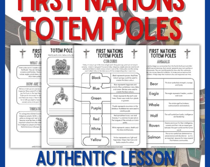 Building a Totem Pole Native American Heritage Month Craft and Writing ...