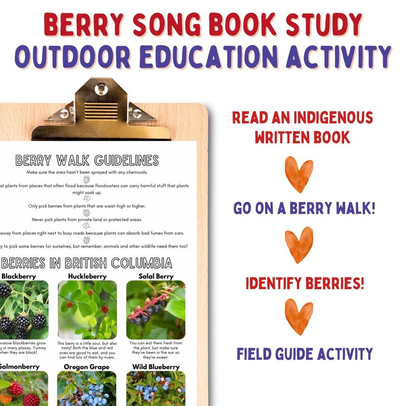 Berry Song Nature Walk, Indigenous Education, Indigenous Canada - Etsy