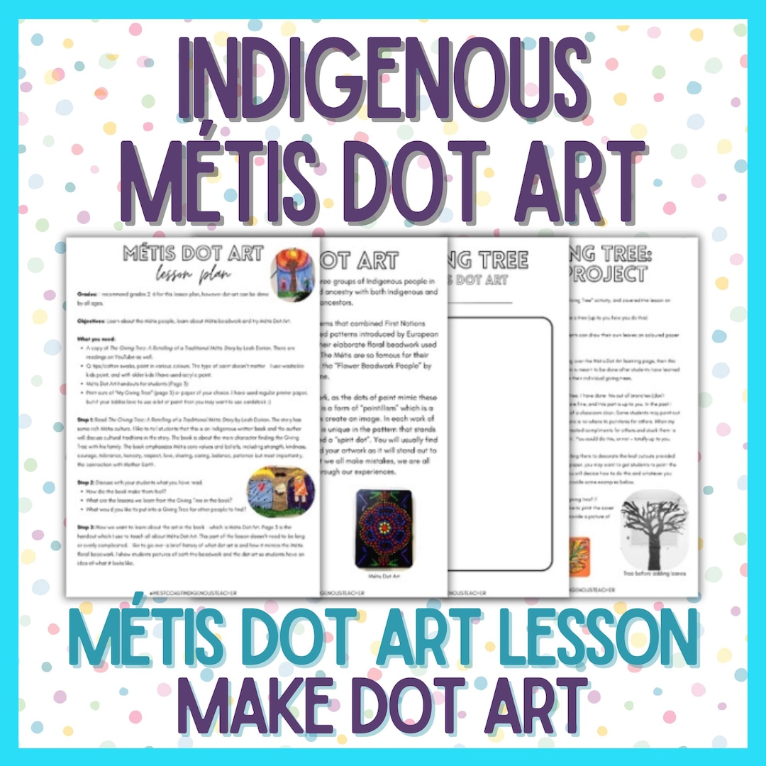 Métis Dot Art, Métis Culture Lesson, Indigenous Education, Indigenous ...