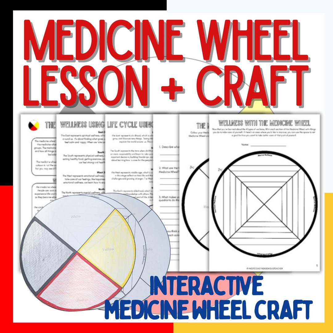 Medicine Wheel Craft, Medicine Wheel Lesson, Indigenous Education ...