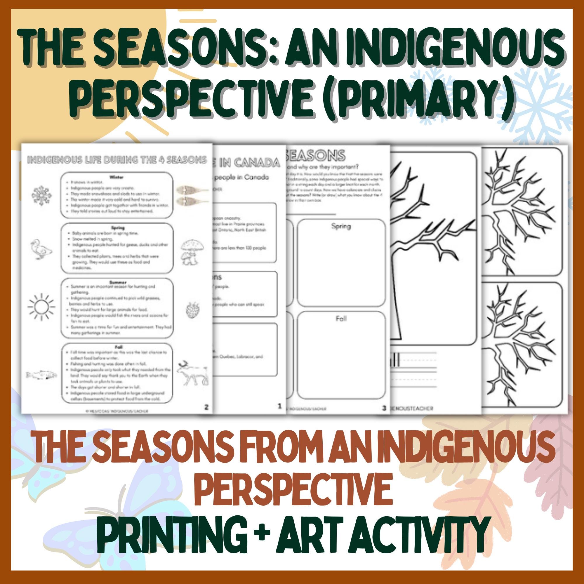Seasons Lesson, Indigenous Education, Indigenous Canada, Social Studies ...