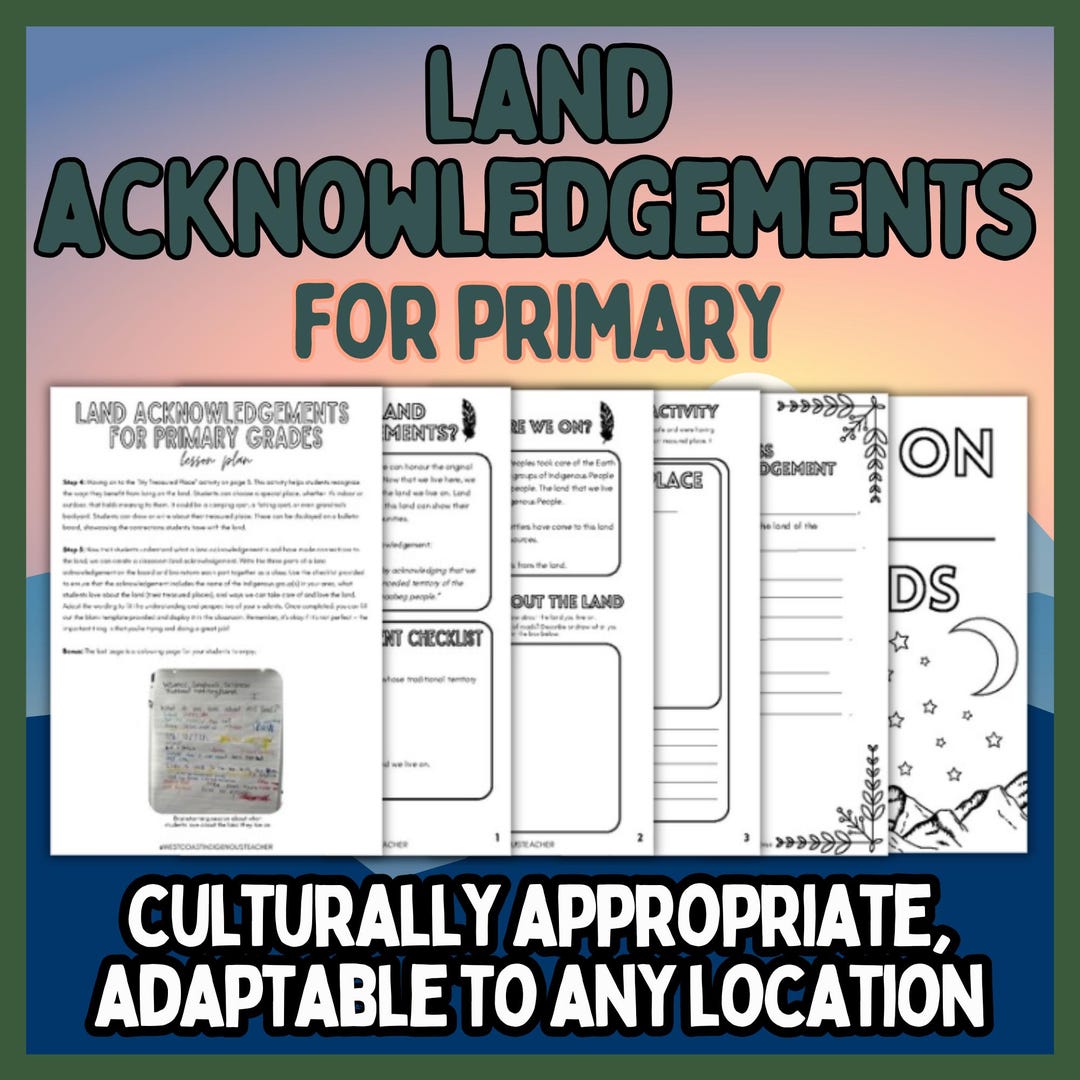 Land Acknowledgement Activity, Outdoor Education, Indigenous Education ...
