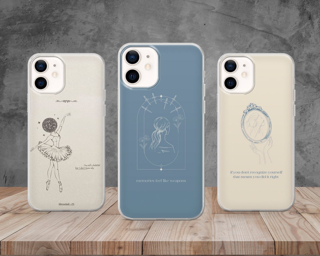 Taylor Midnights Mirrorball Folklore Lyrics Minimalist Phone Case ...