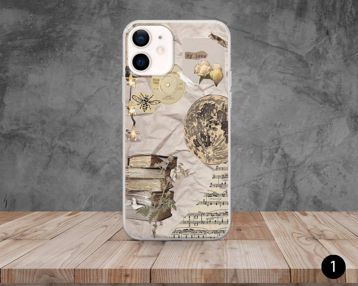 Taylor Folklore Girls Aesthetic Collage Academia Lyrics Phone Case ...