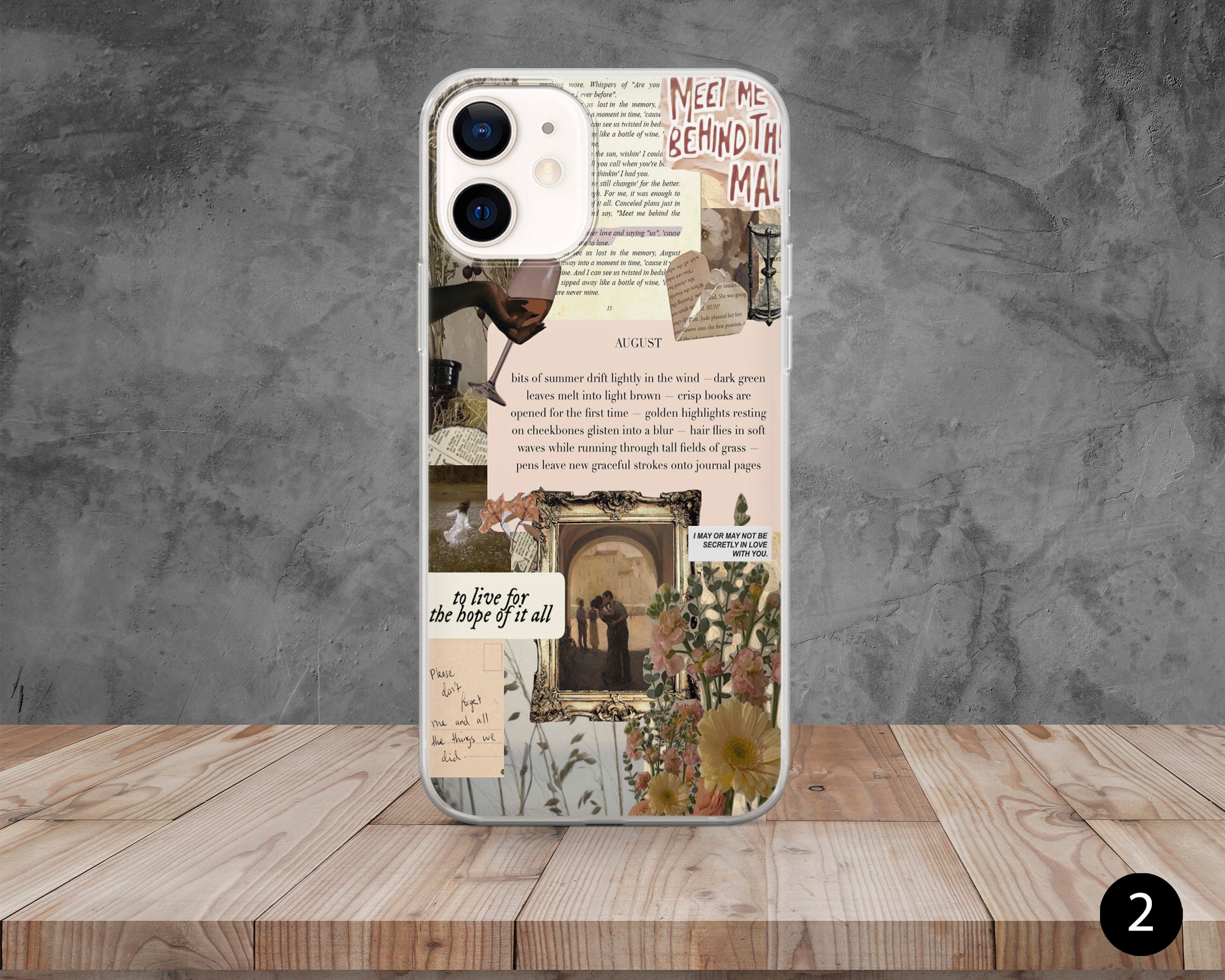 Taylor Folklore Girls Aesthetic Collage Academia Lyrics Phone Case ...