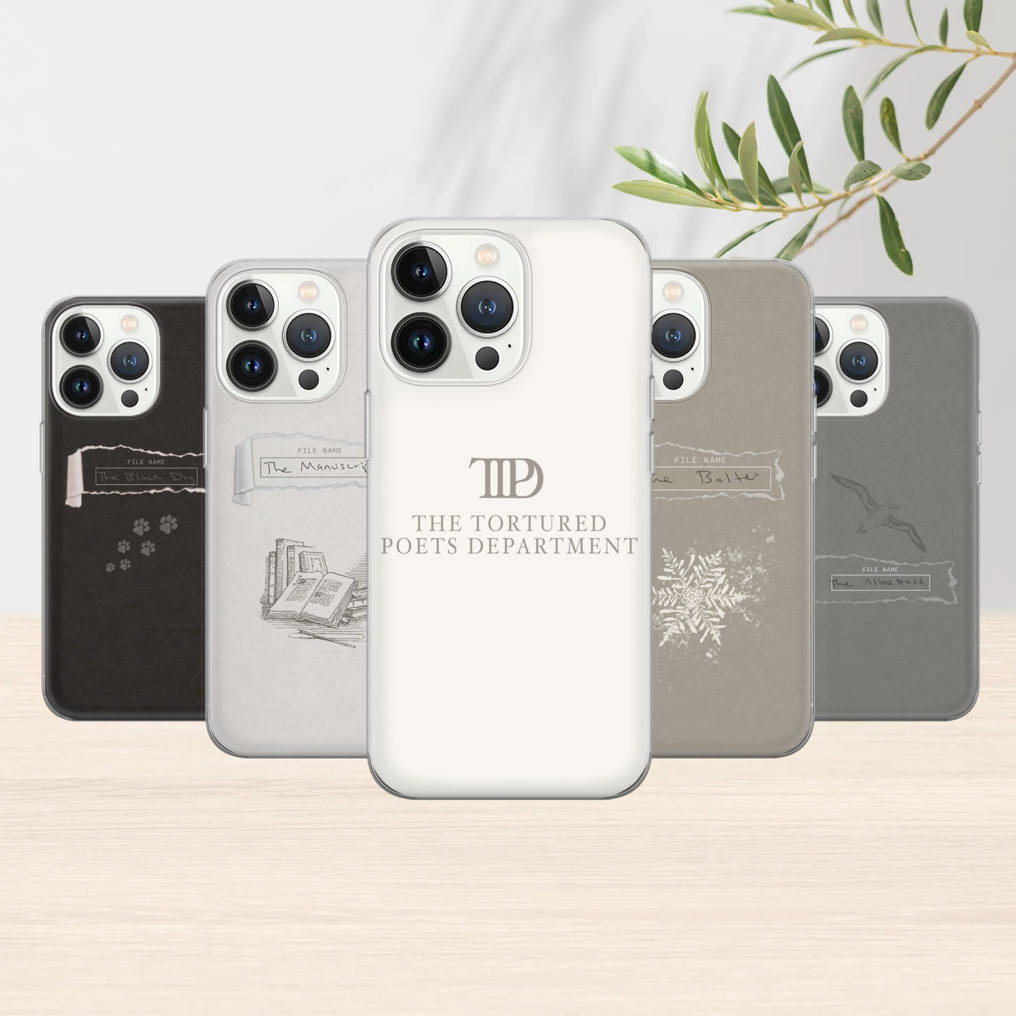 Taylor TTPD Phone Case Tortured Poets Lyrics Manuscript Department ...