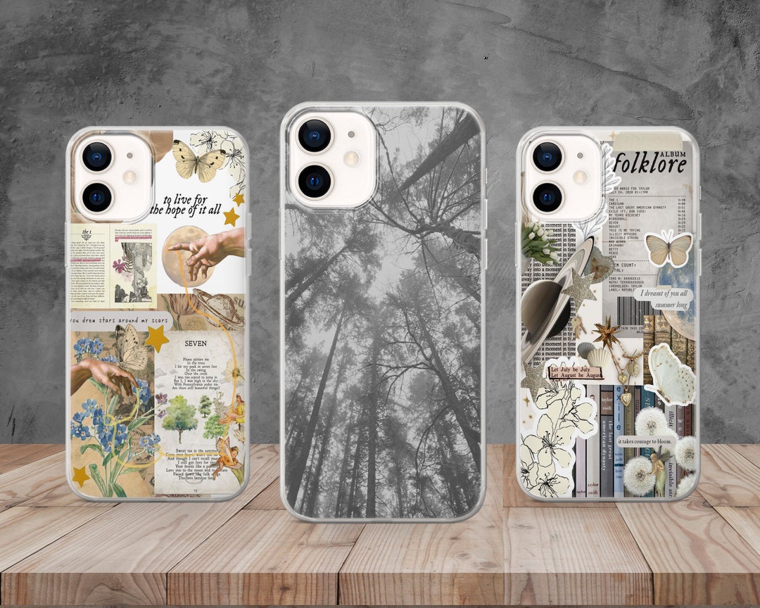 Taylor Folklore Girls Phone Case Lyrics Aesthetic Collage Academia ...