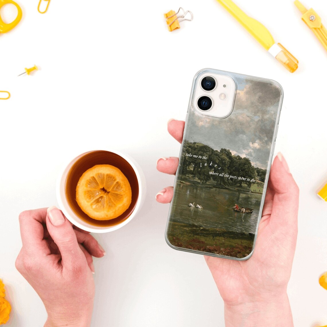 Taylor Evermore Art Phone Case Folklore Lyrics Aesthetic Collage iPhone ...