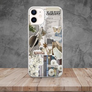 Taylor Folklore Girls Phone Case Lyrics Aesthetic Collage Academia ...