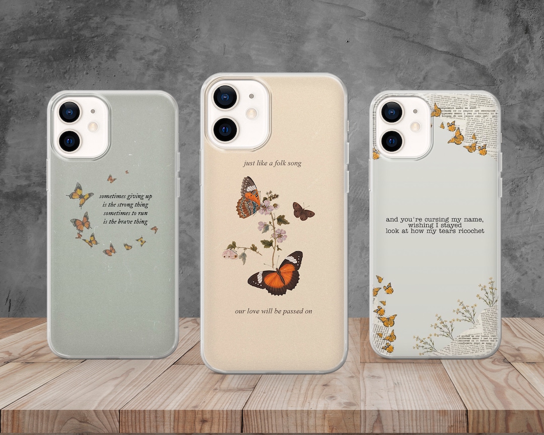 Folklore Lyrics Phone Case Evermore Tears Ricochet Taylor Aesthetic ...