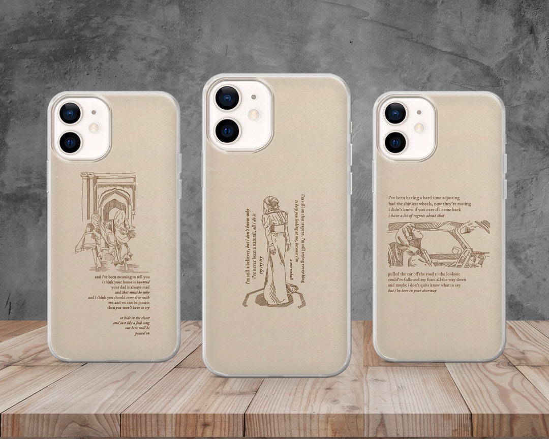 Folklore Lyrics Phone Case Mirrorball Seven Taylor Aesthetic Minimalist ...