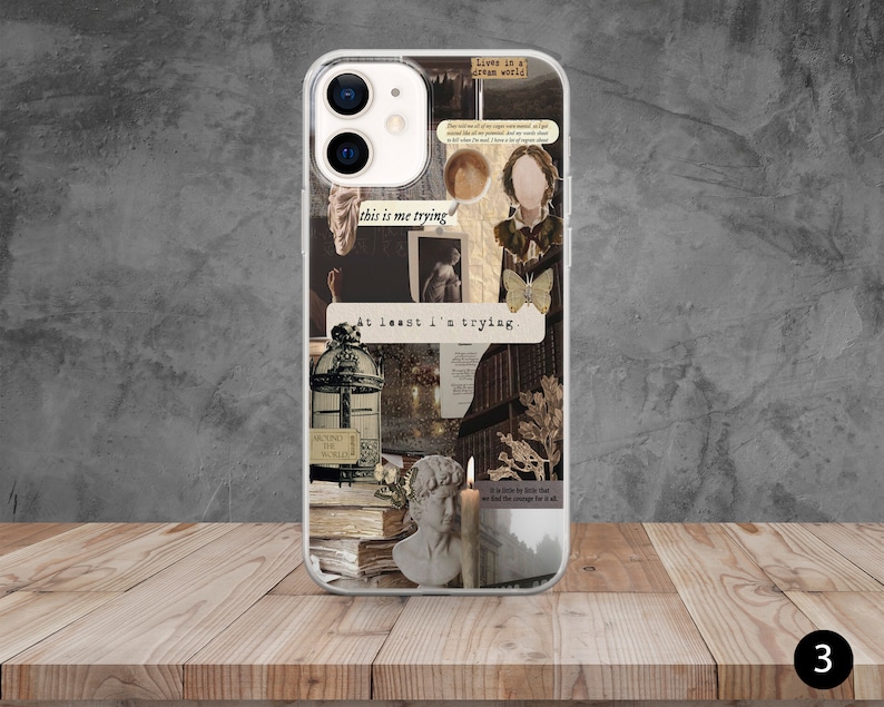 Taylor Folklore Girls Aesthetic Collage Academia Lyrics Phone Case ...