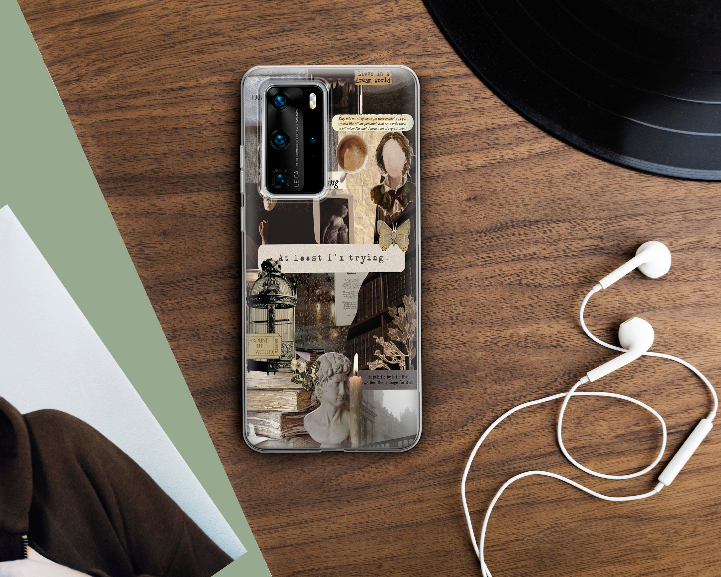 Taylor Folklore Girls Aesthetic Collage Academia Lyrics Phone Case ...
