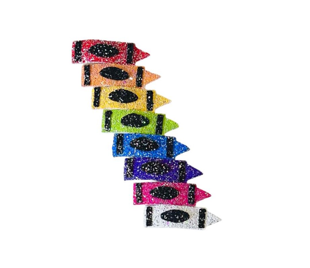 Crayon Snap Clips: Back to School Hair Barrette - Etsy