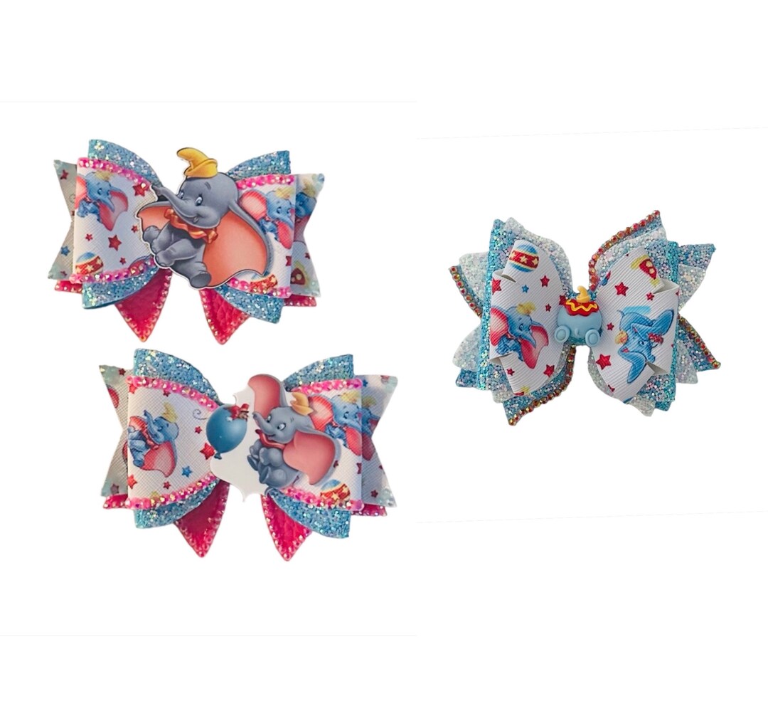 Dumbo Inspired Bow, Disneys Dumbo Inspired Bows, Character Bow, Disney ...