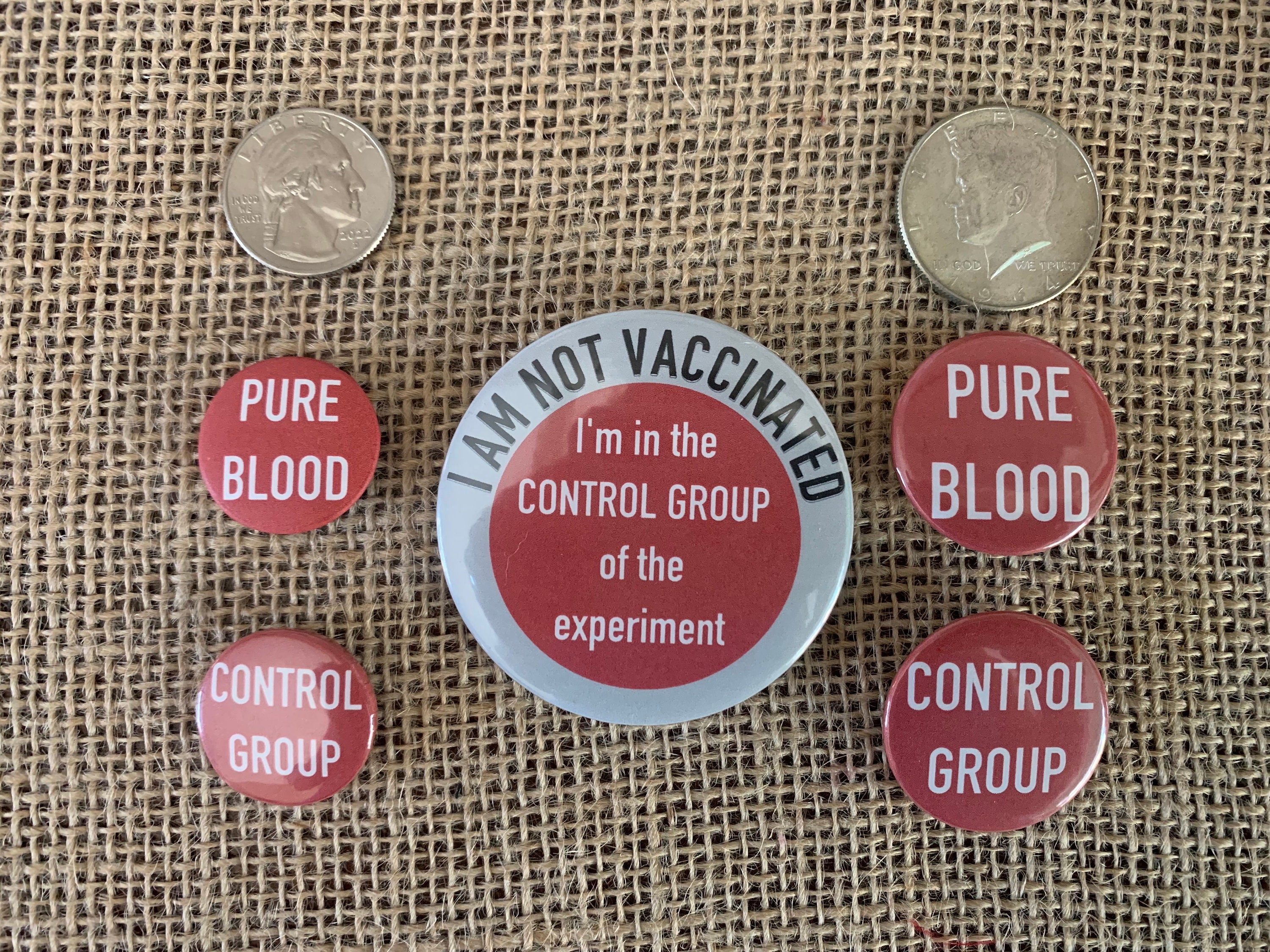 Custom Buttons in 3 Sizes With Your Photo, Image, Logo, Message, Etc ...