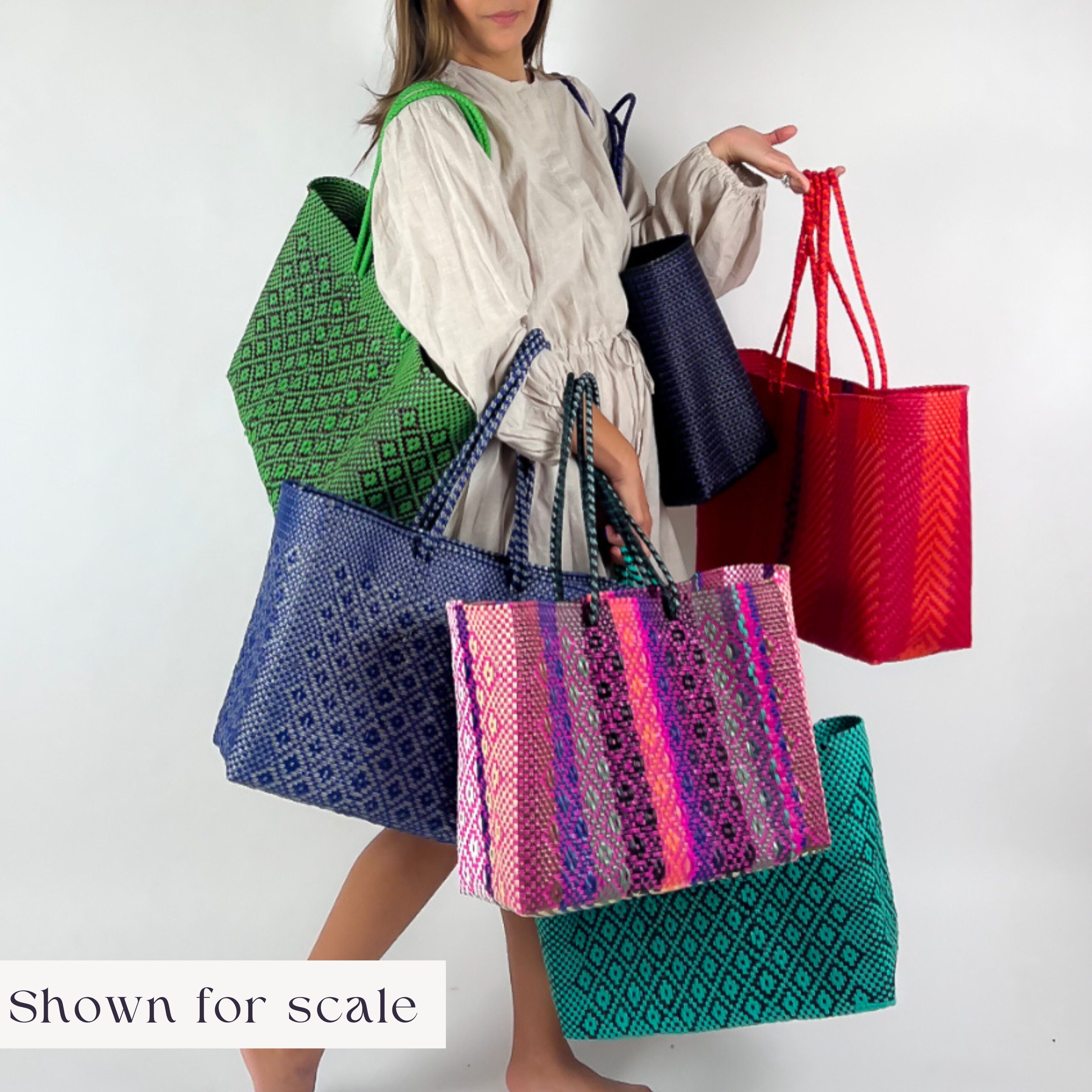 Large Handwoven Colorful Mahjong Carry All Tote Bag Oversize Mahjong ...