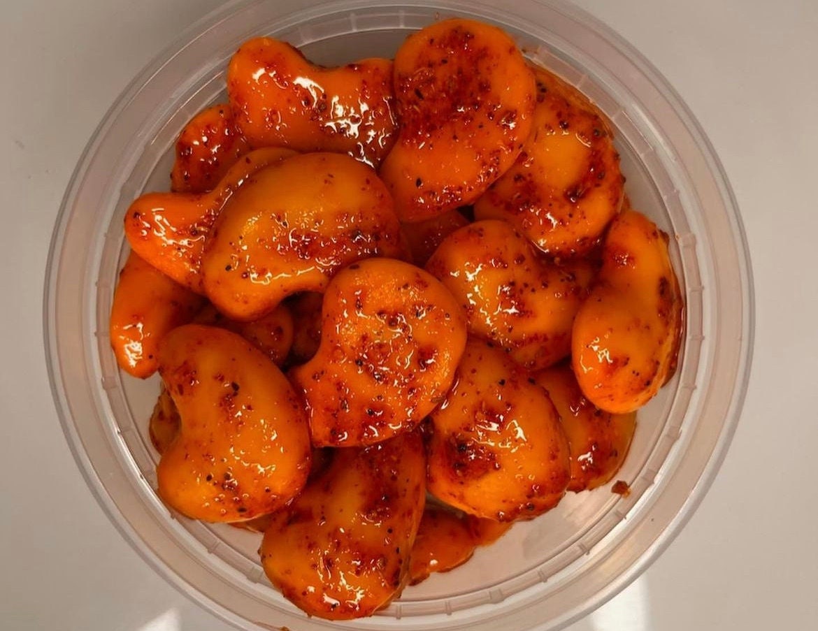 Spicy Mango Bites | Mangolitos | Chamoy Covered Mango Gummies | Mexican ...