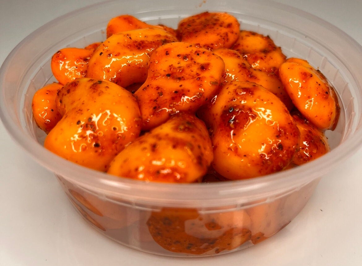 Spicy Mango Bites | Mangolitos | Chamoy Covered Mango Gummies | Mexican ...