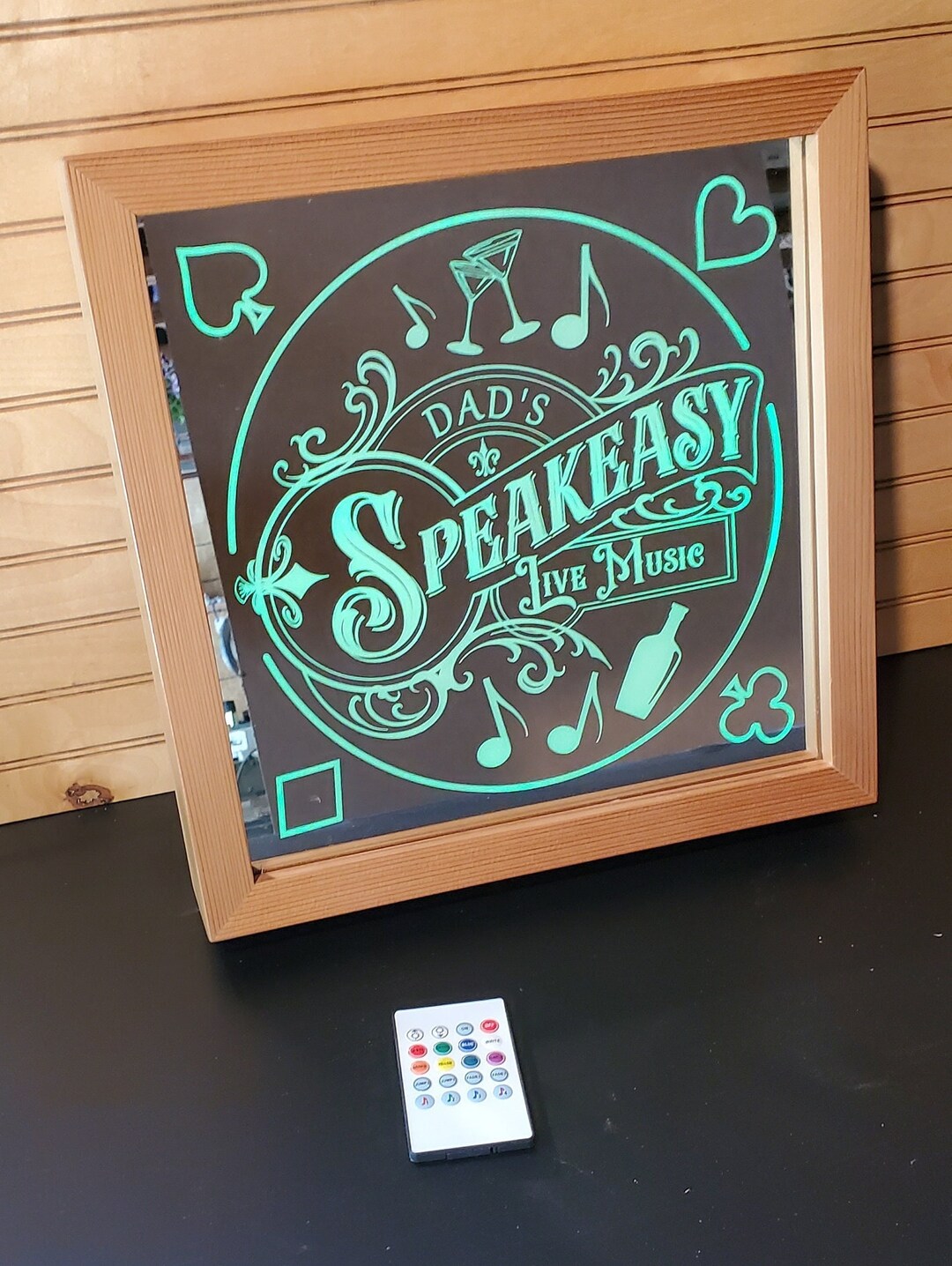 Personalized LED Mirrors, Vintage Style Art or Your Graphics, Engraved ...