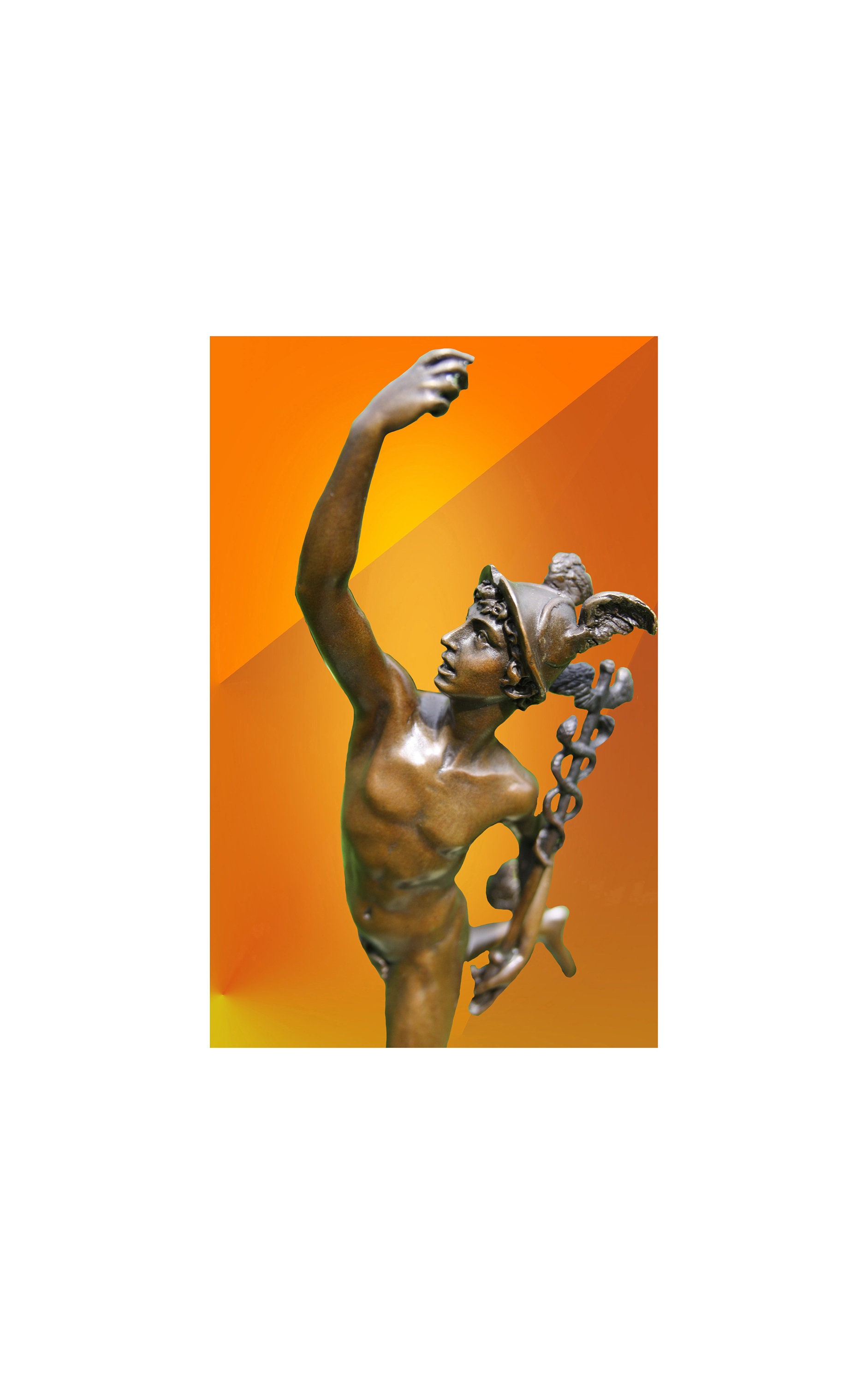 Bronze Figure Mercury Greek Mythology God. - Etsy