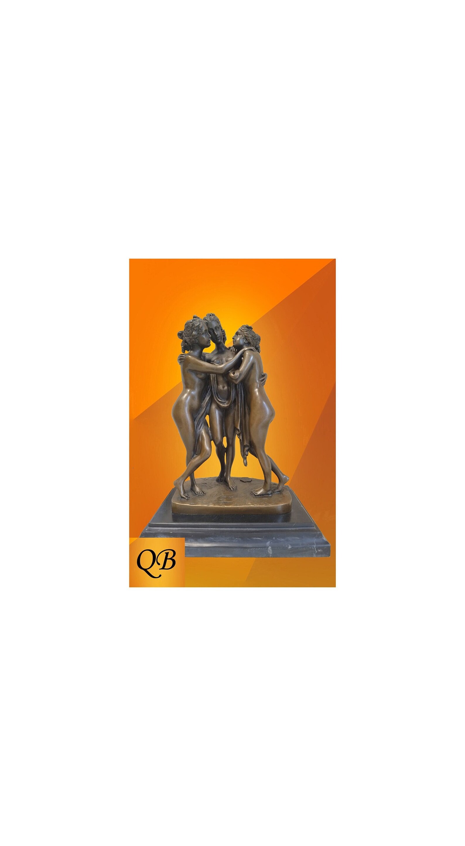 Art Deco Quality Bronze Sculpture of the Famous Three Graces. - Etsy