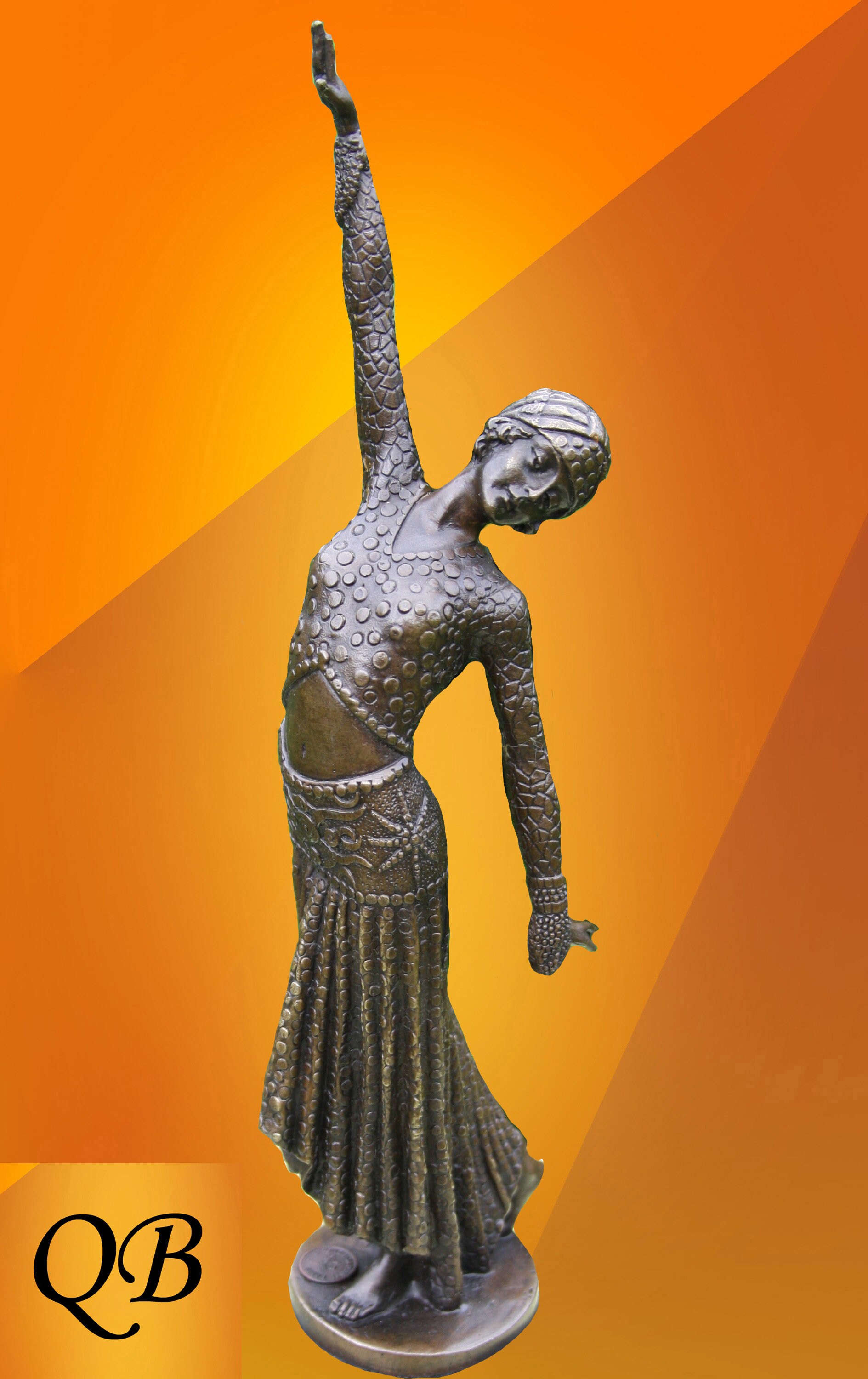Art Deco Bronze Sculpture Footsteps Statue Lady Dancer Figure - Etsy