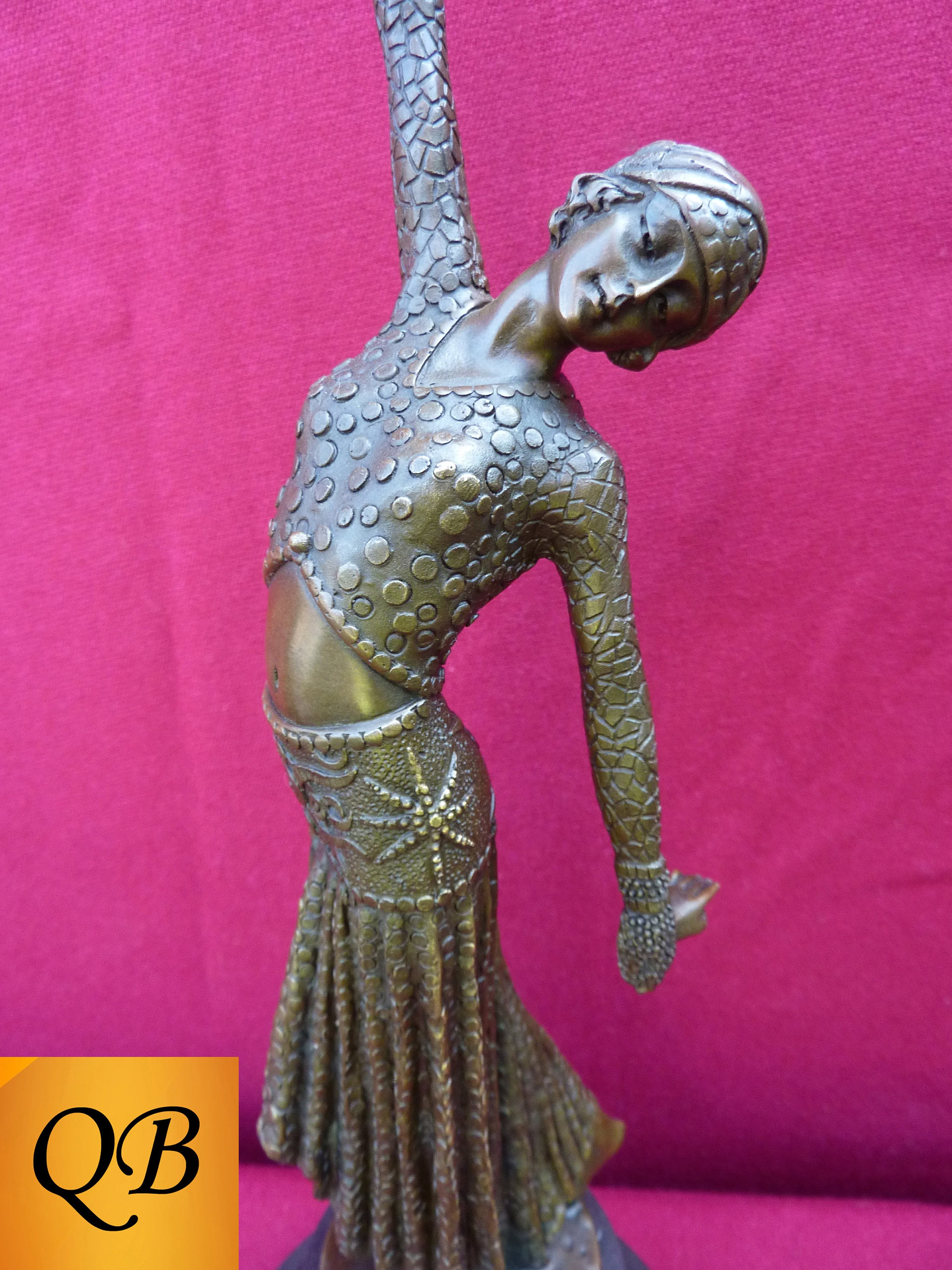 Art Deco Bronze Sculpture Footsteps Statue Lady Dancer Figure - Etsy