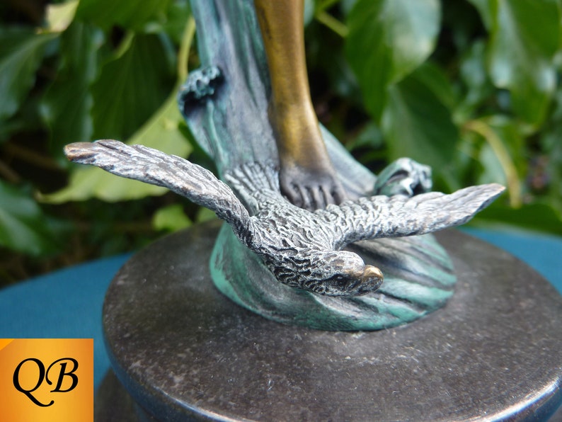 Bronze Figure Wave Art Deco Lady Statue Amongst the Waves. - Etsy