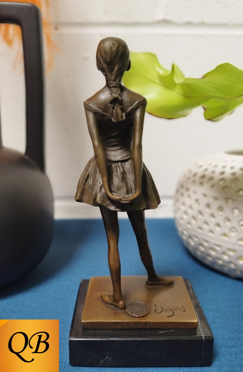 Art Deco Bronze Degas Ballerina Figurine. A 1920's Sculpture of a ...