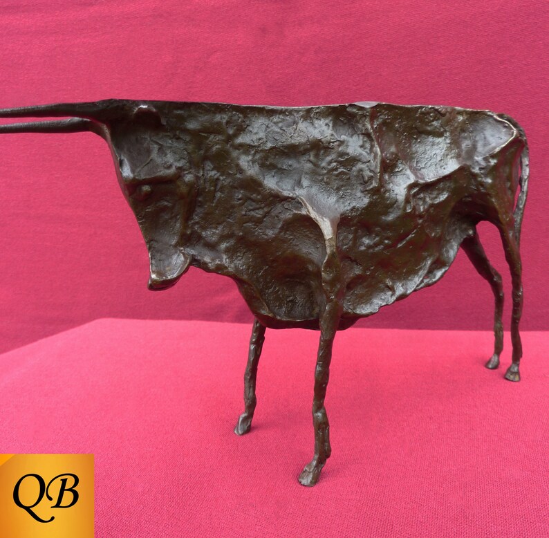 Art Deco Bull by Picasso a Cubist Statue and Quality Bronze Sculpture ...