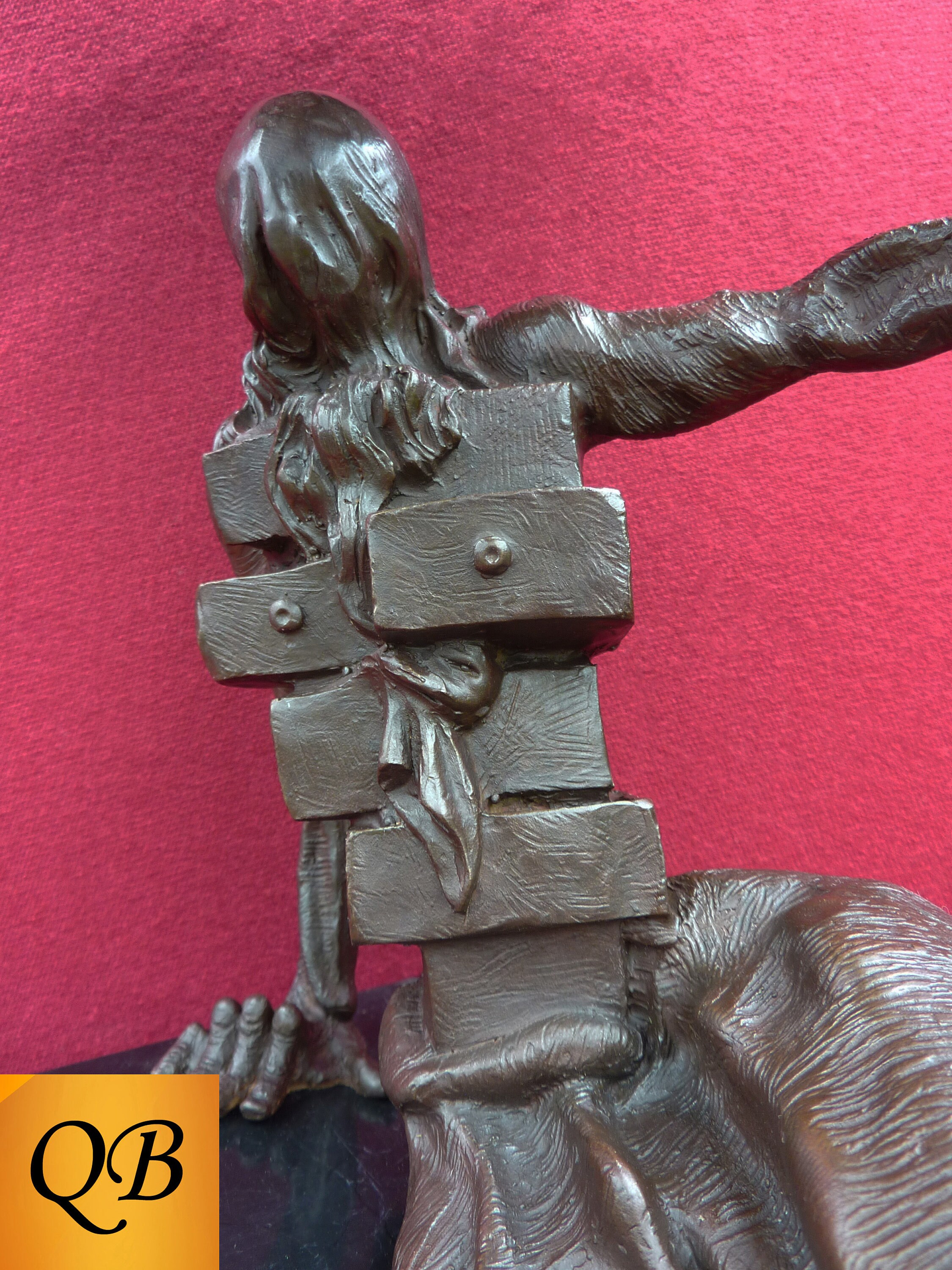 Bronze Figurine Surrealism Statue Dali Drawers Sculpture Contemporary ...