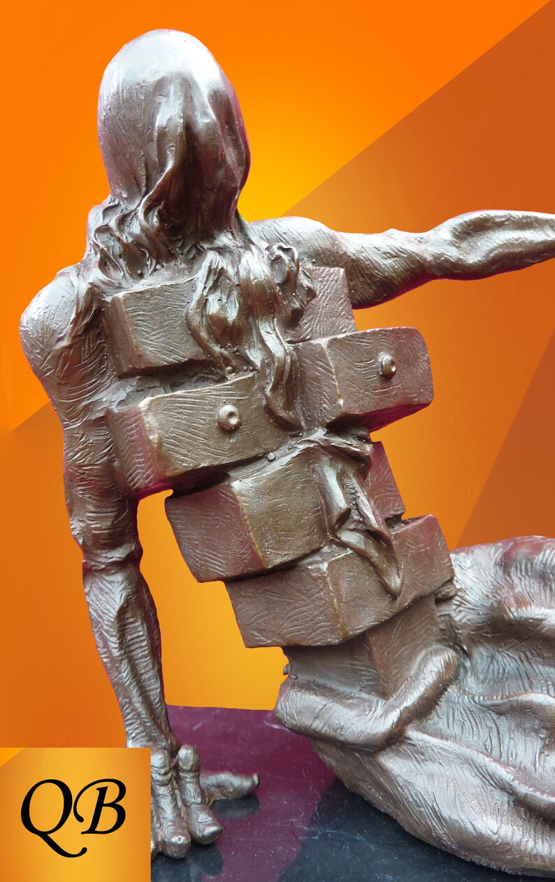 Bronze Figurine Surrealism Statue Dali Drawers Sculpture Contemporary ...