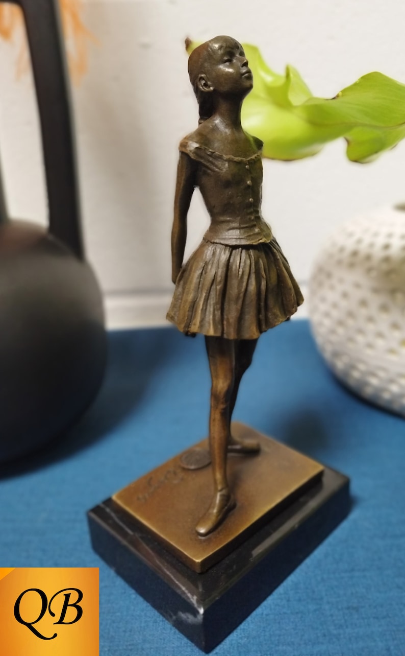 Art Deco Bronze Degas Ballerina Figurine. A 1920's Sculpture of a ...