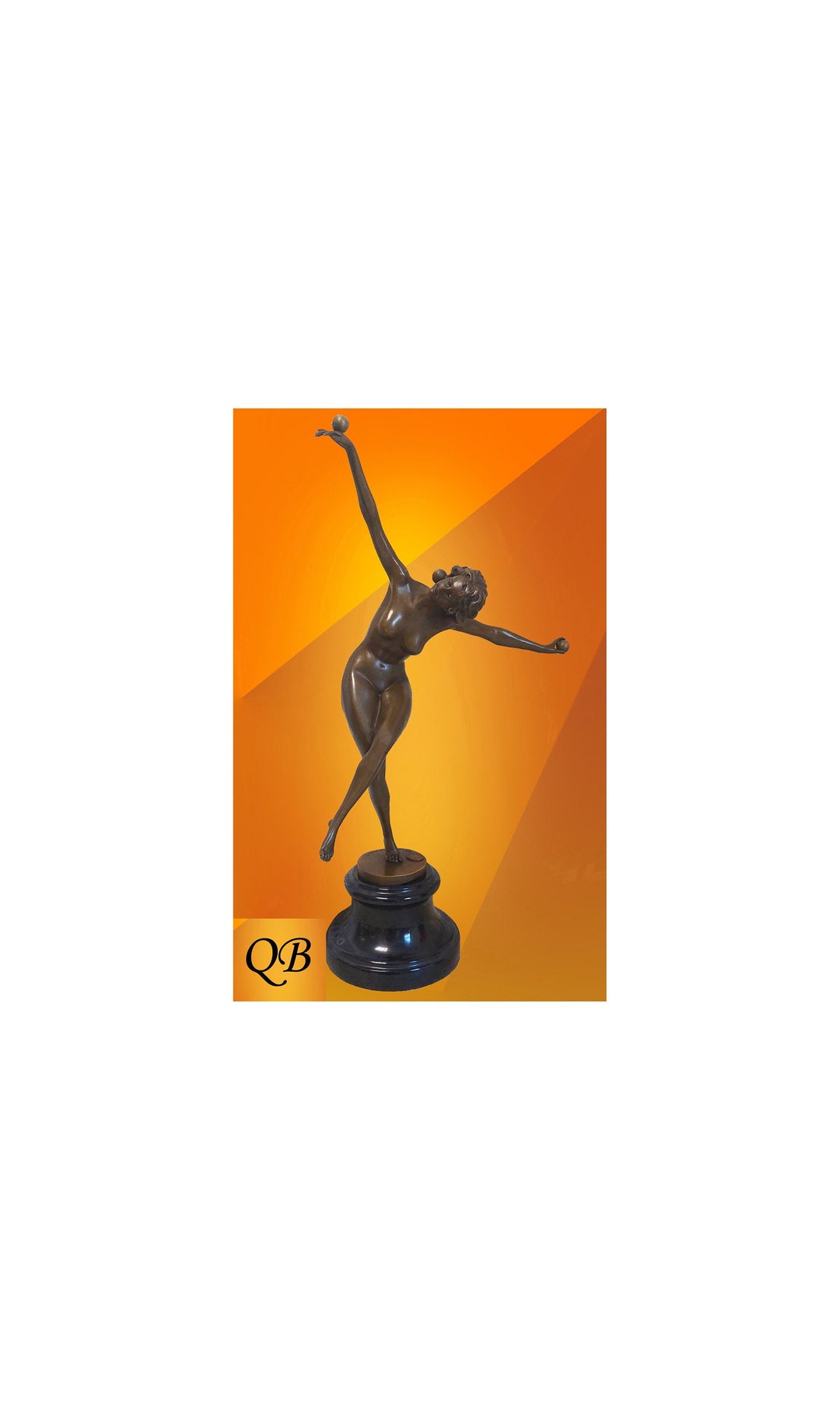 Art Deco Bronze Figure. A High End Statue by Claire Colinets Naked ...