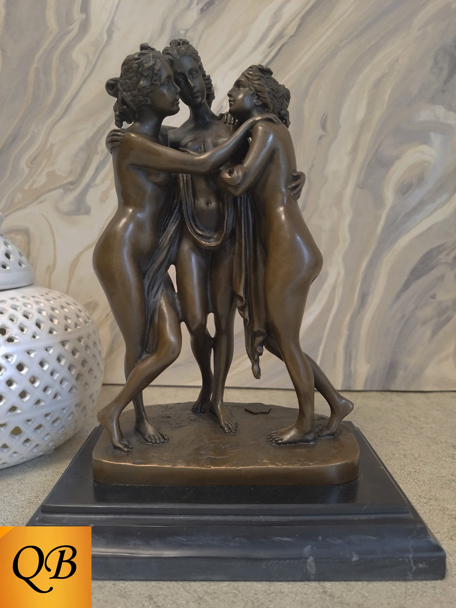 Art Deco Quality Bronze Sculpture of the Famous Three Graces. - Etsy