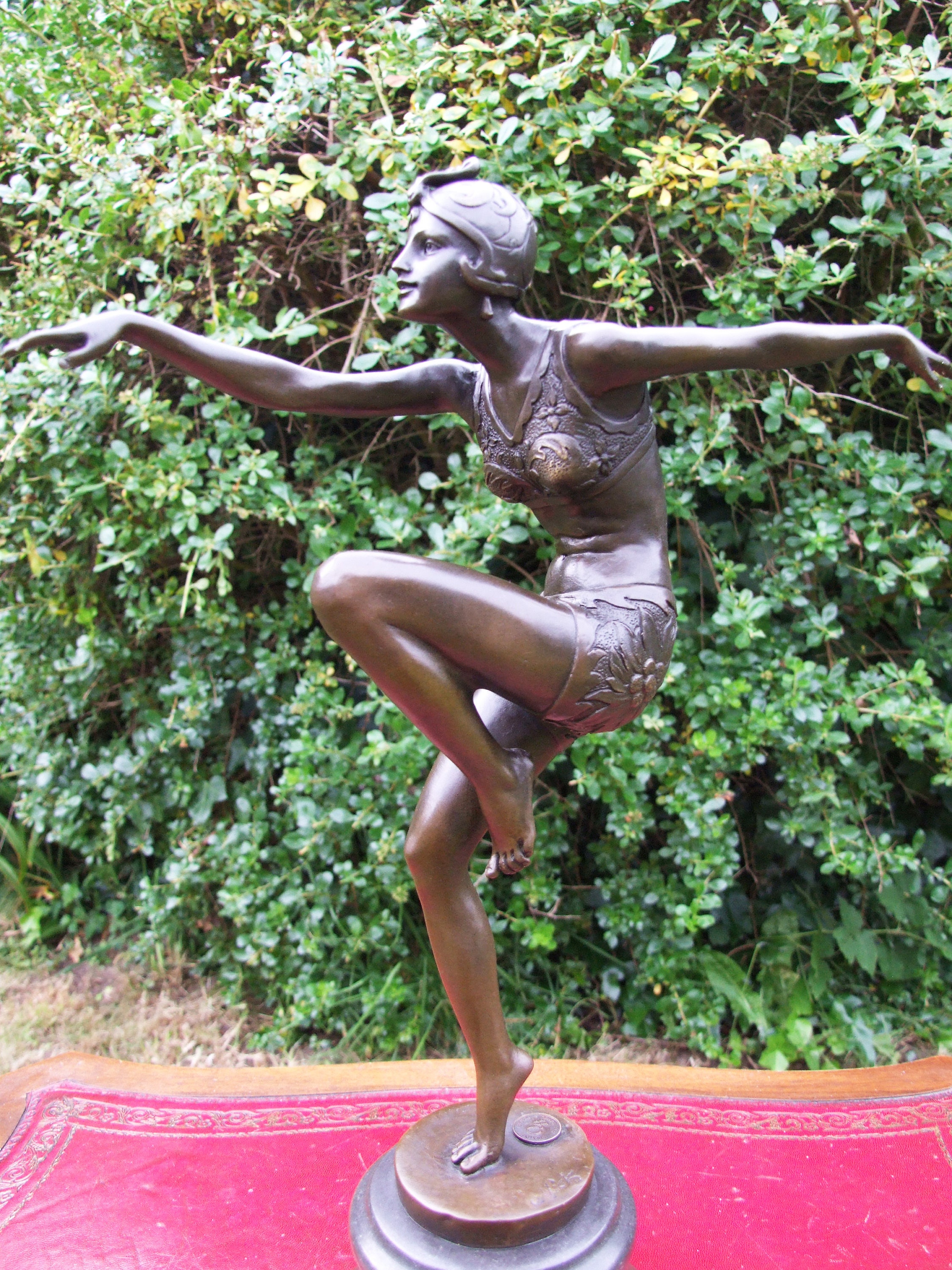 Art Deco Bronze con Brio 1920 Dancing Flapper Girl - Etsy UK